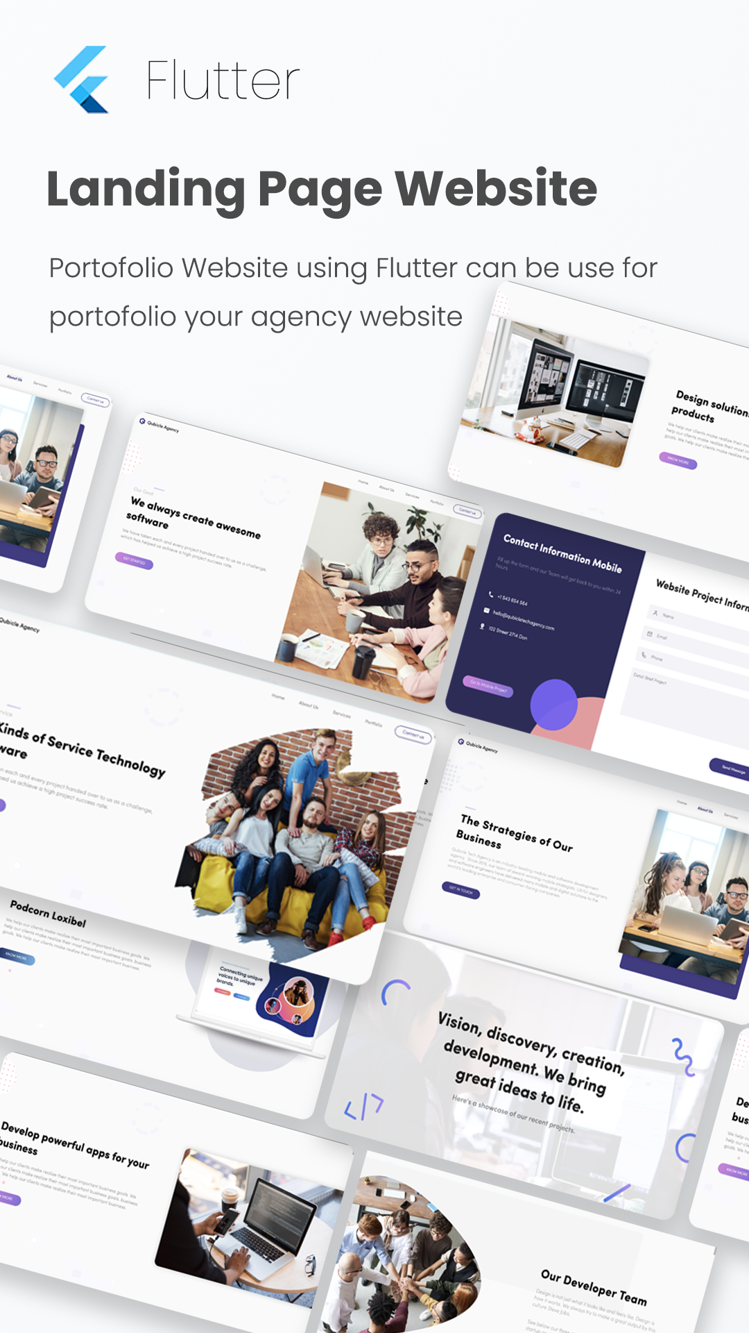Flutter Web Landing Page Portfolio in flutter website Flutter Web Landing Page Portfolio in flutter website
